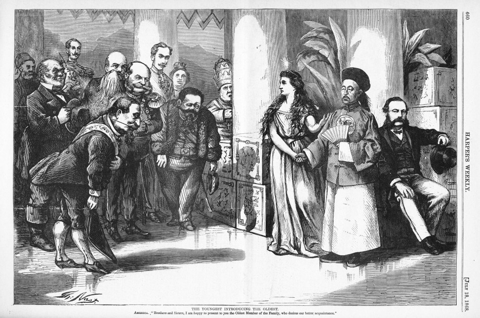 “The Youngest (America) Introduces the Oldest (China)” 1868 ...